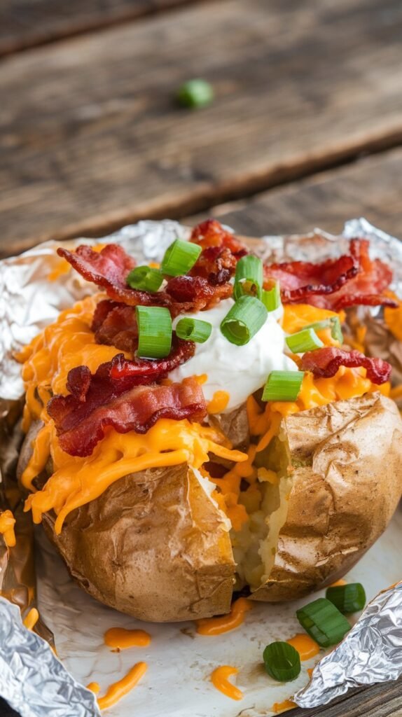 Loaded Campfire Baked Potatoes – Gorilla-FitnessWatches
