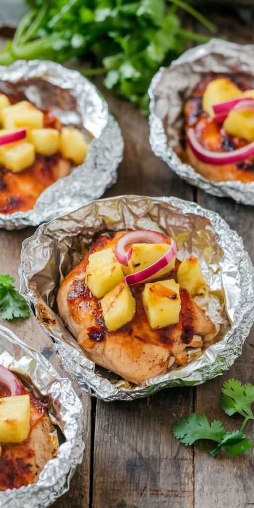 BBQ Chicken Foil Packets with Pineapple – Gorilla-FitnessWatches